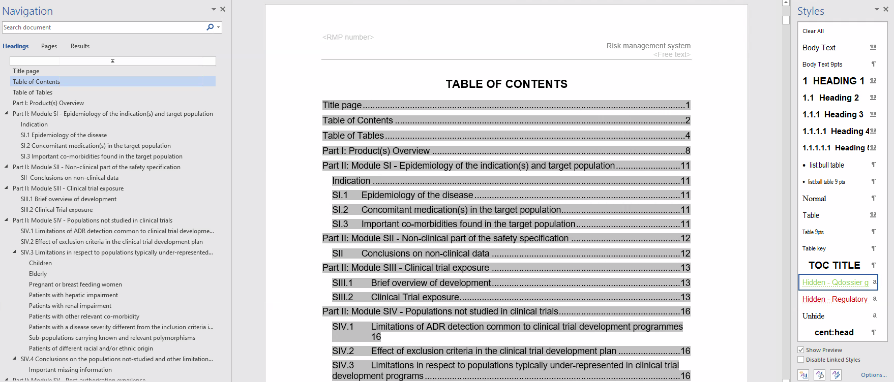 eCTD document templates - Qdossier eCTD document templates - Qdossier